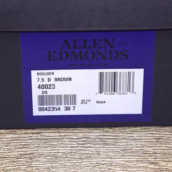 Allen Edmonds | Shoes | New 35 Allen Edmonds Boulder 75 D Brown New ...